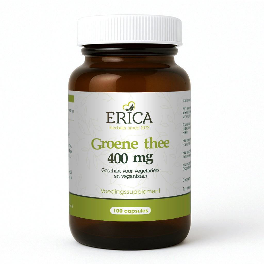 Erica natuurlijke Groene Thee 400 mg - 100 Capsules