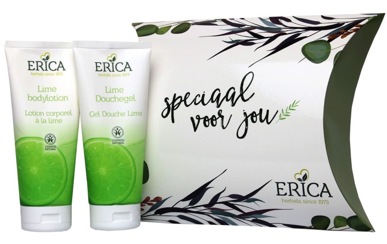Erica natuurlijke Cadeauset body lime